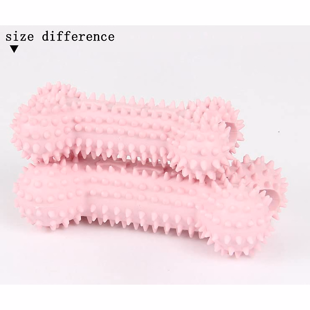 HaLumYi Rubber Bones for Dogs, Flexi Chew Dog Better Bones, Bite Force Dog Toy, Teething Dog Toys for Puppies, Small, A-Yellow