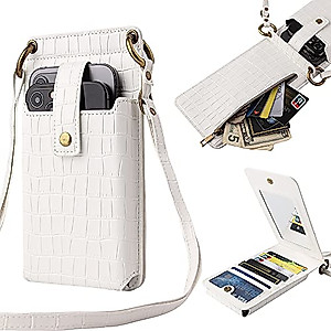 SINGBO Small Crossbody Cell Phone Purse for Women Lightweight Shoulder Bag with Credit Card Slots