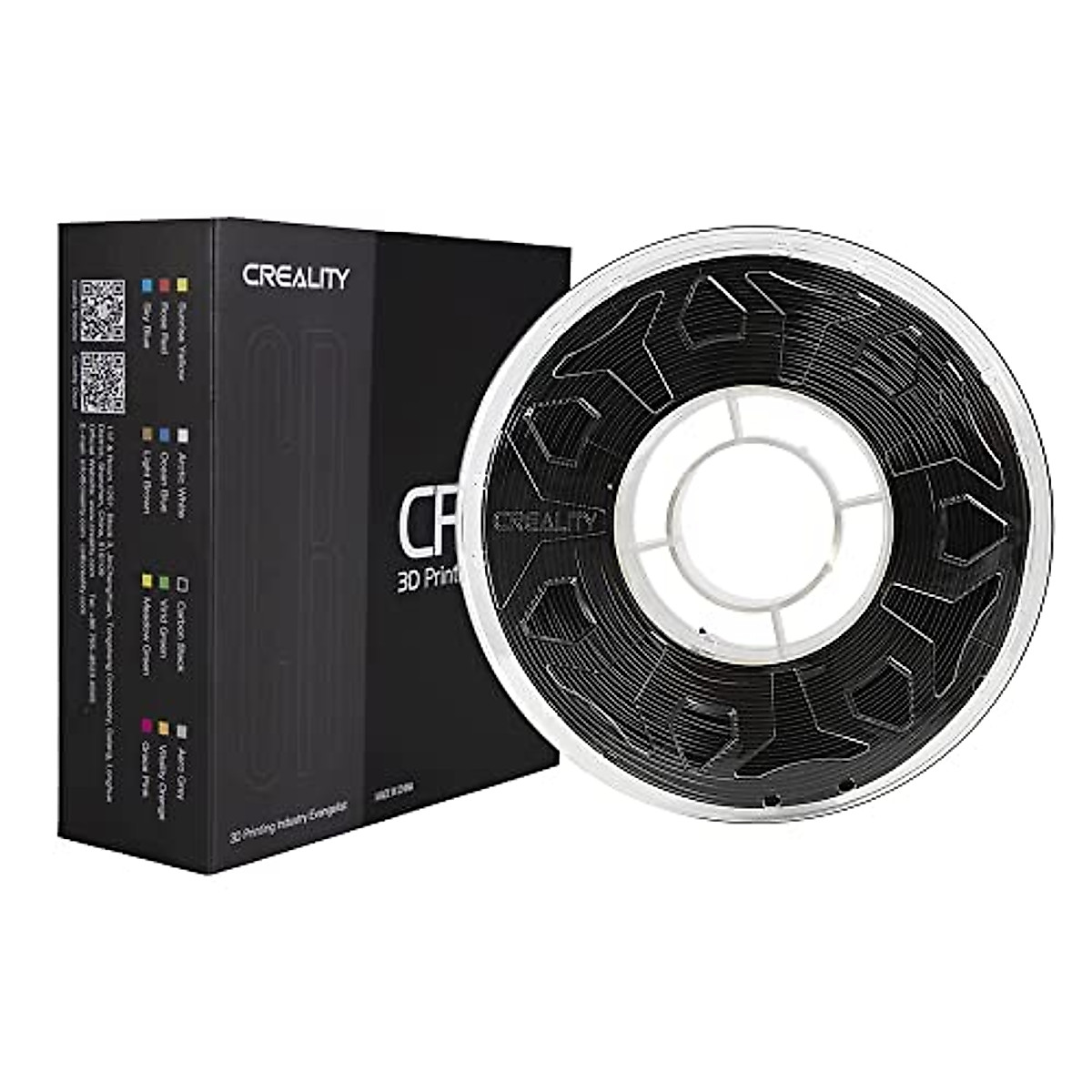 Creality Official PLA 3D Printer Filament, 1 KG Spool (2.2lbs), Dimensional Accuracy +/- 0.03 mm, 1.75mm, Fit Most FDM Printer (Black)