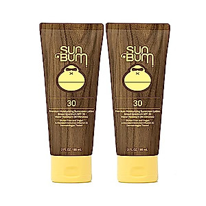 Sun Bum Original SPF 30 Sunscreen Lotion | Vegan and Hawaii 104 Reef Act Compliant (Octinoxate & Oxybenzone Free) Broad Spectrum Moisturizing UVA/UVB Sunscreen with Vitamin E | 3 oz (Pack of 2)