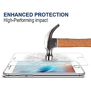 Arae Screen Protector for iPhone 6 / iPhone 6s / iPhone 7 / iPhone 8, HD Tempered Glass Anti Scratch Work with Most Case, 4.7 inch, 3 Pack