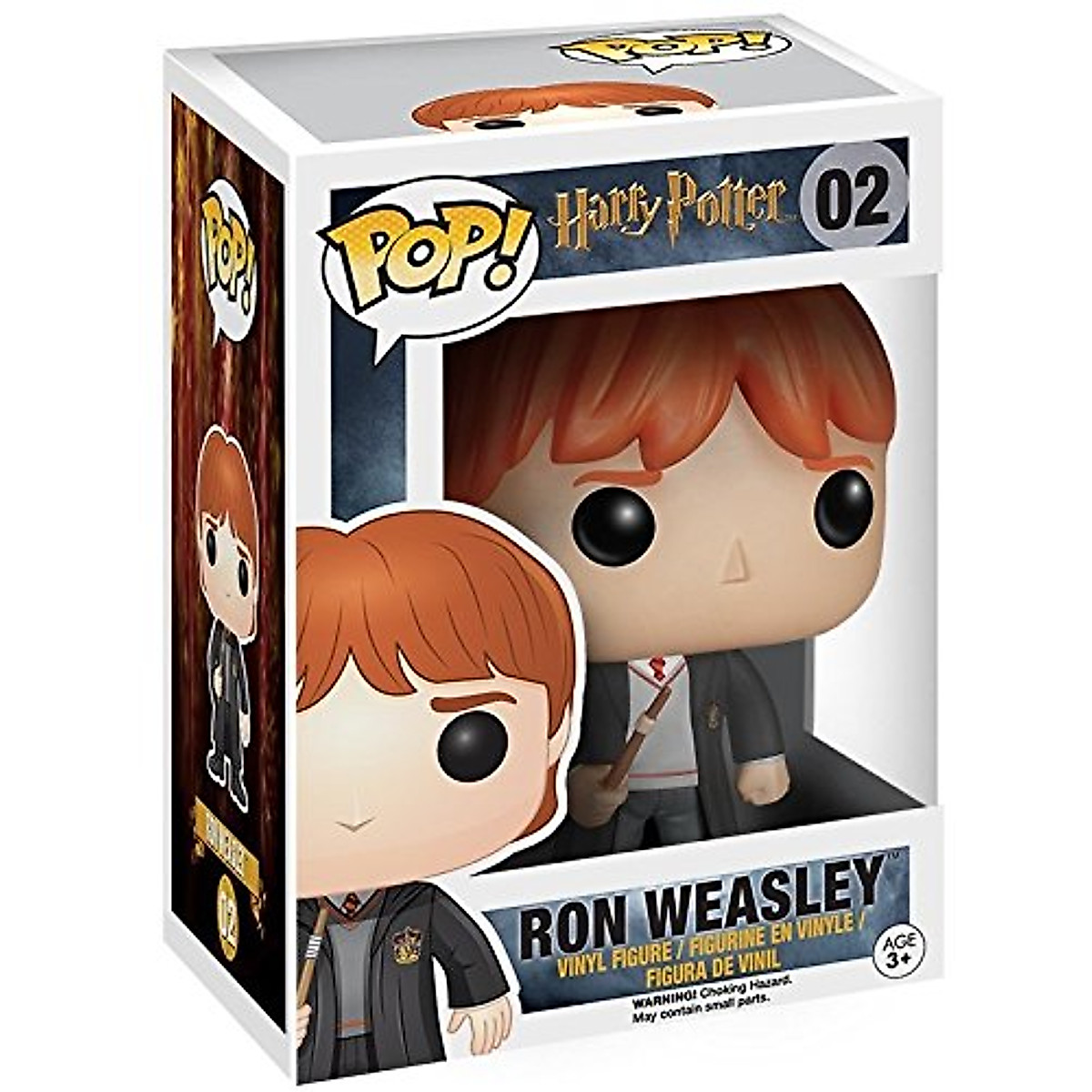 Funko Pop! Movies: Harry Potter - Ron Weasley #02 Vinyl Figure (Bundled with Pop Box Protector Case)