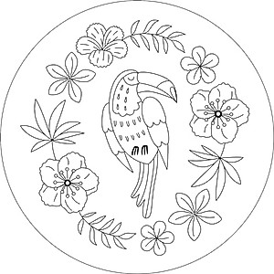 Birds Embroidery Pattern Transfers (set of 10 hoop designs!)