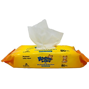 Ricitos de Oro Baby Wipes Baby Wipes with Chamomile Extract and Aloe Vera 80 cont.