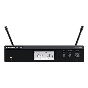 Shure BLX4R Single Channel Rack Mount Receiver - for use with BLX Wireless Systems, Transmitter Sold Separately | J11 Band (BLX4R=-J11)
