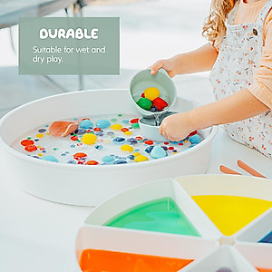 Inspire My Play - 3 x Nesting Bowls and Sieve - Perfect for Sensory PlayTray - Sensory Bin Accessories - Special Education Classroom Supplies - Montessori Education Toys