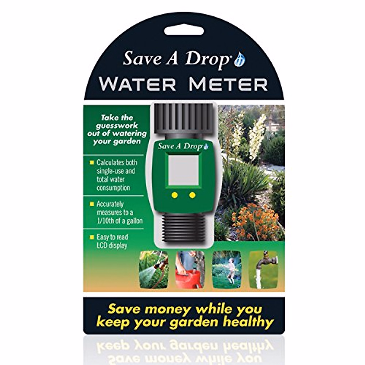 2 Pack - P3 P0550 Water Meter | Measure Watering Use in Gallons or Liters |Fits Standard Garden Hose