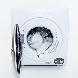 Avanti Portable Dryer Front Loading for Laundry, Compact Size, 9 lb. Clothes Capacity, Multiple Drying Settings with Anti-Wrinkle, 2.6-Cu.Ft, White