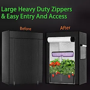 Grow Tent for Aerogarden Hydroponic Grow System,18.9''x13.7''x20.8'', Grow Machine Protective Cover,Black Indoor Hydroponic Anti-Light Complete System,High Reflective Mylar for Hydroponic Indoor Plant