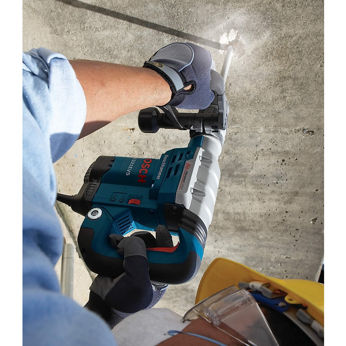 Bosch 11321EVS Demolition Hammer - 13 Amp 1-9/16 in. Corded Variable Speed SDS-Max Concrete Demolition Hammer with Carrying Case (Renewed)