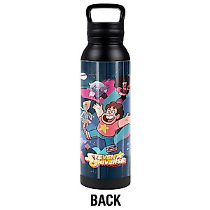 Steven Universe OFFICIAL Group Shot 24 oz Insulated Canteen Water Bottle, Leak Resistant, Vacuum Insulated Stainless Steel with Loop Cap