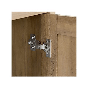 Bush Furniture Salinas Computer Desk with Hutch | Study Table with Drawers, Cabinets & Pullout Keyboard/Laptop Tray | Modern Home Office Desk in Reclaimed Pine | Work Desk with Storage