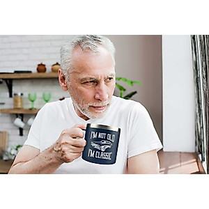 AMAZPRINTS Christmas Gifts for Dad, Grandpa, Him from Daughter, Son - Dad Gifts for Christmas - Birthday Gifts for Men - Retirement Gifts - Dad Birthday Gift for 40th 50th 60th 70th 80th 14oz Navy