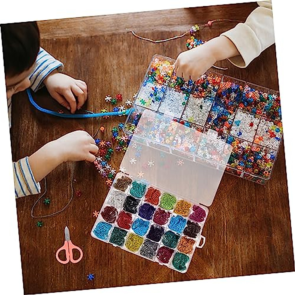 COHEALI 1 Set Hand Beaded Gasket Kit Bulk Jewelry Large Hole Glass Beads Loose Beads Bracelet Bead Kit Beads for Jewelry Making Glass Bracelet Making Beads DIY Craft Beads Kit DIY Supplies