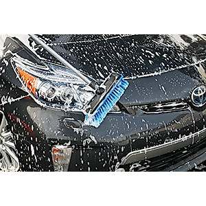 Carrand 93062 Deluxe Car Wash 10" Dip Brush with 65" Extension Pole, Blue and Black