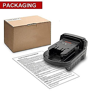 Zltoolpart Adapter for DeWalt to Milwaukee Battery, for 20V 60V DeWalt Lithium Battery to 18V Milwaukee M18 Lithium Battery (Adapter only)