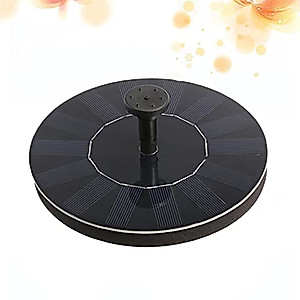 BESPORTBLE Fountain Pond Different Professional Fontain Pump, for Garden Park Pump Tank, Pond, Black Floating Solar and Pool Bird Water W Bath, Round Fish with Nozzles Decoration Waterfall