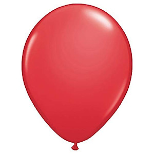 Qualatex 16" Red Latex Balloons (50ct)