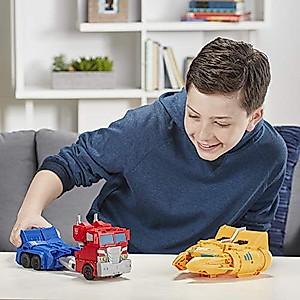 Transformers Toys Cyberverse Spark Armor Ark Power Optimus Prime Action Figure - Combines with Ark Power Vehicle to Power Up - for Kids Ages 6 & Up, 12"