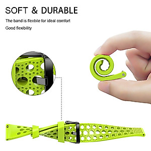 200Pcs Compatible for Huawei GT 2e Band, Blueshaw Silicone Replacement Wristbands Sport Strap with Metal Buckle for Compatible with Huawei GT2e 46mm Smartwatch (Green)