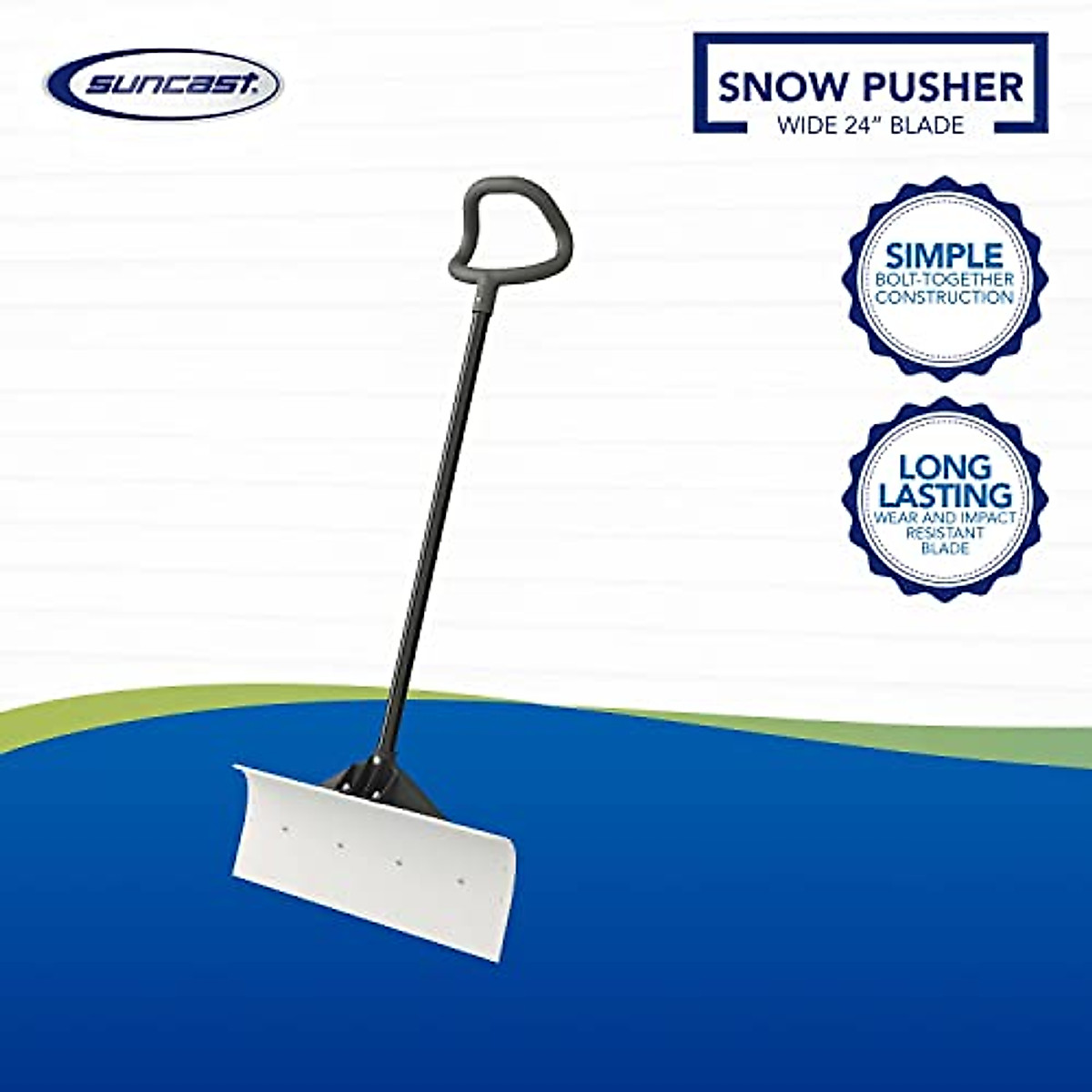 Suncast SPUH2400D UHMW Snow Pusher
