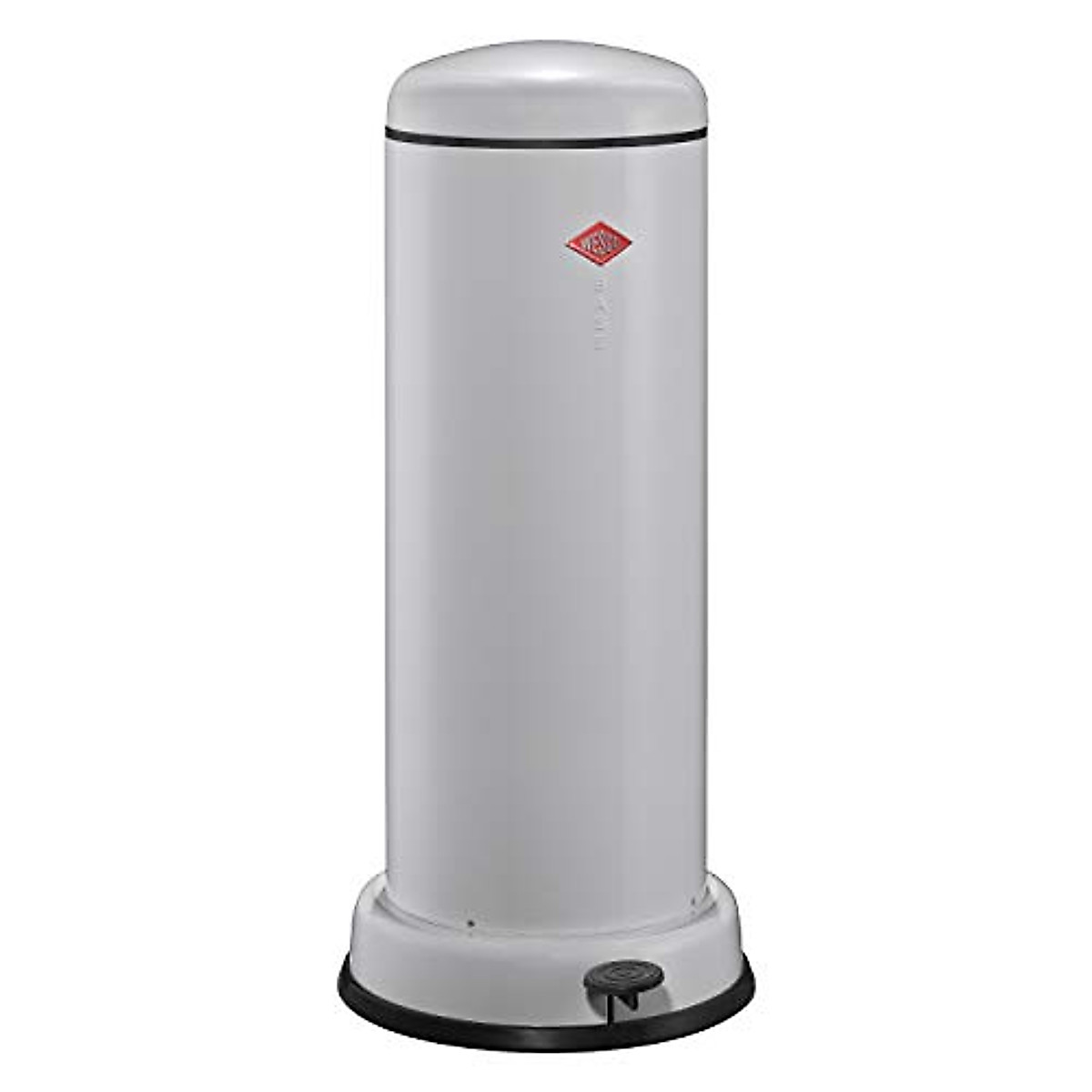 WESCO Big Baseboy - German Designed - Step Trash Can, Powder Coated Steel, 7.9 Gallon / 30 L, Cool Grey, 38 x 38 x cm