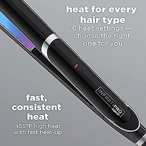 INFINITIPRO BY CONAIR Rainbow Titanium Flat Iron, 1-inch