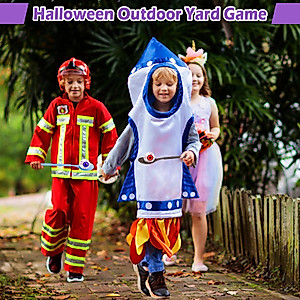 AMENON 12 Player Halloween Games, 12 Halloween Eyeball Egg & 12 Spoon Race Game for Kids Adults, Halloween Party Favors Supplies, Halloween Party Game Toys Outdoor Classroom Carnival Games Treats Gift