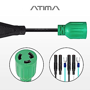 ATIMA 30Amp 125V Inverter Generator Parallel Cord Generator Parallel Cables Kit for Honda Generator, Wen 56200i 56225i 56203i 56310i,Westinghouse iGen2200 Inverter Generator