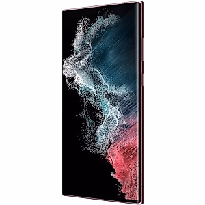 SAMSUNG Galaxy S22 Ultra 5G 128GB AT&T SM-S908U Burgundy (Renewed)