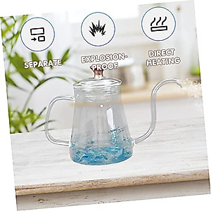 CRAFTHROU Coffee Hand Pot Office Coffee Pot Tea Pour Kettle Expresso Coffee Machine Stovetop Kettle Drip Coffee Maker Stainless Coffee Maker Espresso Stovetop Cafeteras Expresso Glass