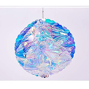 Iridescent Honeycomb Ball Decorative Hanging Ornaments for Decr Ceiling and Party Backdrop