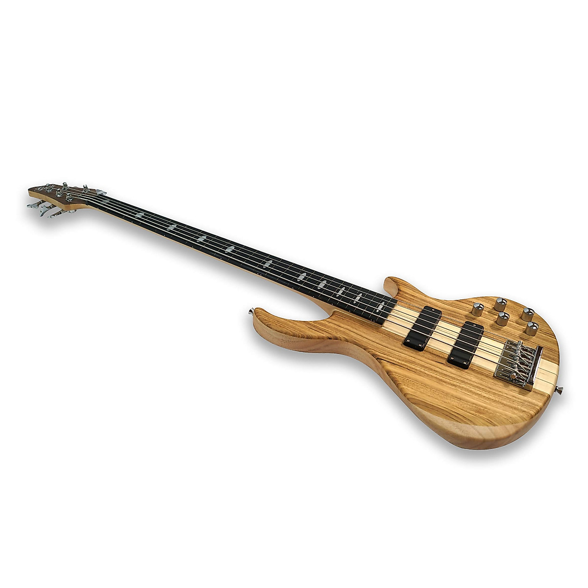 Fretless 5 String Electric Bass Guitar Millettia Laurentii+Okoume body
