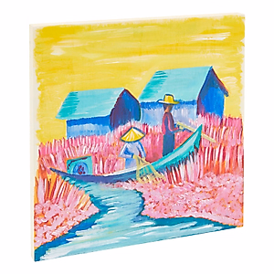 Bright Creations 6 Pack Unfinished Square Wood Panels for Painting, 12x12 Wooden Canvas Boards for Crafts