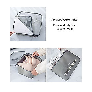 QIJING Cubes for Suitcases,Waterproof Storage Bag, Travel Storage Bag,Clothes Packing organizer,Clothing Underwear Bag