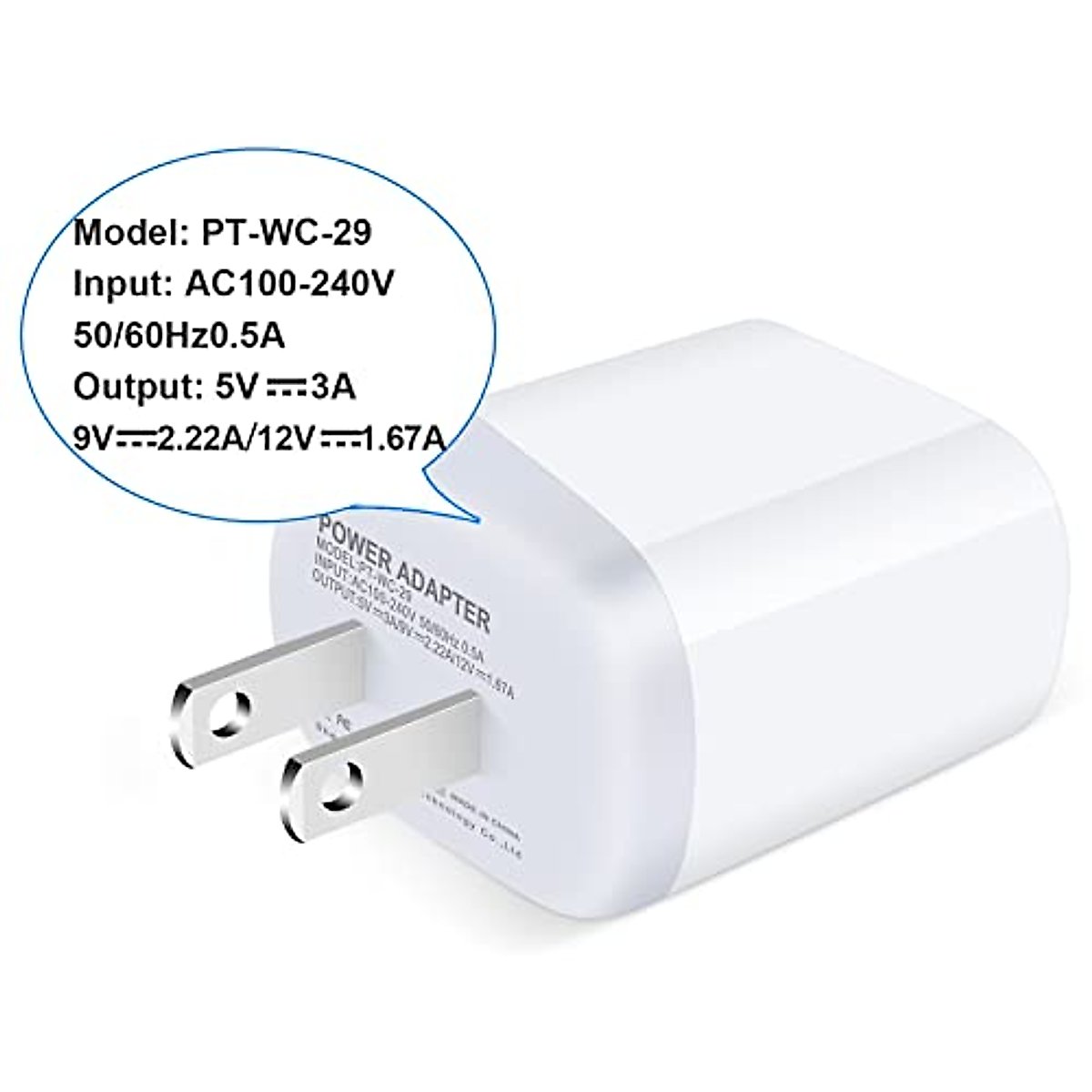 USB C Fast Wall Charger Block for Samsung Galaxy S23, A53 5G, A54, A14, A23, A13, A03s, A32, A42, A52, A51, A71, S22, S22 5G, S22 Ultra, S21 FE, S20, S10, S10e, S9, S8, Charging Adapter Plug
