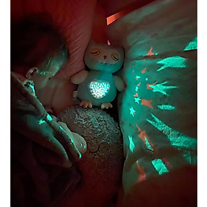 Cry Activated Sensor Toys, Olele Baby Sleep Soothers, Baby Sound Machine Toys, Night Light Soother, Baby Girl & Baby Boy Gifts for Shower & Registry, Baby Nursery Soother for Infant (Owl)