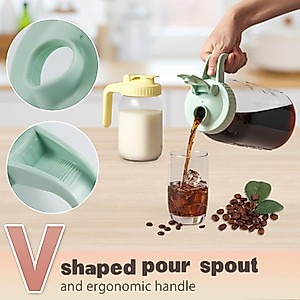 2 Pack Wide Mouth Mason Jar Lids V-Shaped with Handle, Mason Jar Pour Spout Lid with Extended Flip Lid Easy to Open, Airtight Leak Proof and Durable