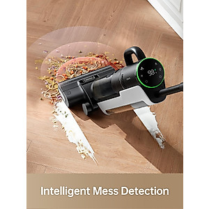 dreame H12 Dual Smart Wet Dry Vacuum Cleaner, Floor Cleaner Mop Combo 4-in-1 Cordless Vacuum for Multi-Surface, One-Step Self Cleaning with Hot Air Drying, Black