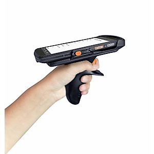 Rugged 4G LTE Android Barcode Scanner Pistol Grip Handheld Mobile Computer 5" Touch Screen with Honeywell N6603 1D 2D Code Reader WiFi GPS for Enterprise WMS