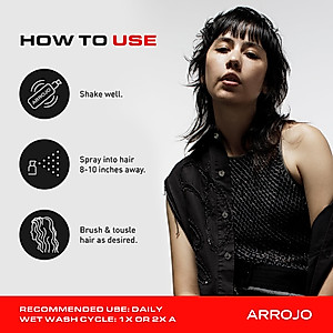 ARROJO ReFINISH Volumizing Dry Shampoo for Women & Men - Revitalizing Large Dry Shampoo Spray w/Invisible Finish â€“ Women & Mens Dry Shampoo for All Hair Types , 8.5 Fl Oz (Pack of 1)