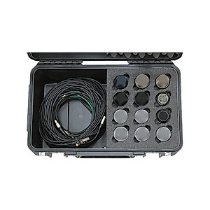 SKB Music iSeries Waterproof 12-Mic Case with Storage Compartment with PE Foam Interior