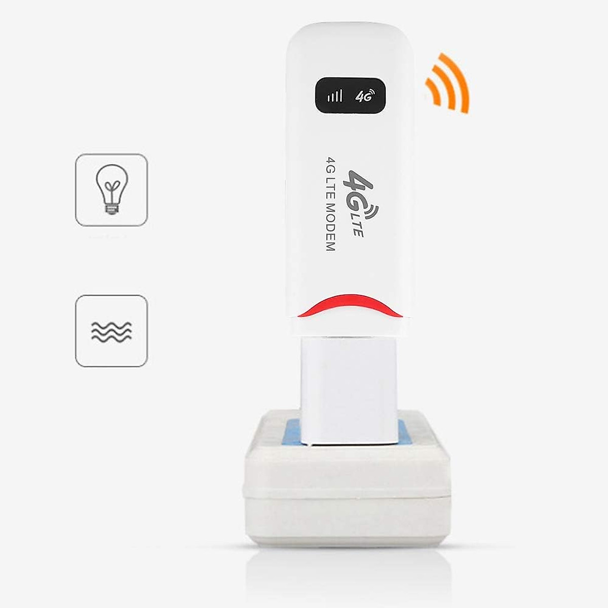 Yoidesu 4G LTE USB Modem,100Mbps Mobile Router,Network Hotspot,3G 4G Modem,Router,Support LTE B1/B3/B7/B8/B20 SIM/USIM FDD,WCDMA,TF Slot up to 32GB,Portable