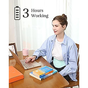 Portable Cordless Heating Pad, Heating Pads for Cramps with 3 Heat Levels, Portable Electric Fast Heating Belly Wrap Belt for Women and Girl