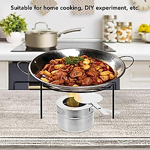 UPQRSG Stainless Steel Fuel Holder with Cover, Portable Chafing Fuel Holder, Chafer Canned Heat Fuel Box, Buffet Warmer Warming Trays for Buffet Barbecue Party