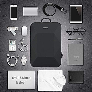 Smatree 15.6-16 inch Laptop Backpack, Hard Waterproof Daypack for Up To 16 inch Macbook Pro 2021, HP Pavilion 15, Acer 15.6 Gaming Laptop,Black