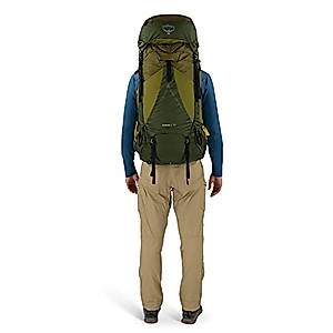 Osprey Atmos AG LT 50L Men's Backpacking Backpack, Night Shift/Scoria Blue, L/XL