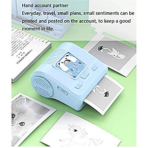 XXXDXDP Portable Mini Pocket BT Thermal Printer Power Bank Function Clip Design Receipt Label Memo Sticker AR Photo Picture Printe (Color : D)