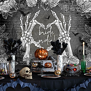 Avezano Bride Or Die Bachelorette Party Decorations Till Death Do Us Part Bridal Shower Gothic Wedding Engagement Party Decor Photoshoot Photo Booth Backdorps (7x5ft)