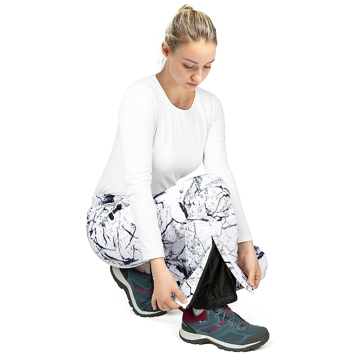 33,000ft Women's Softshell Snow Pants Waterproof Warm Ski pants Insulated Ripstop Snowboard Winter Pants